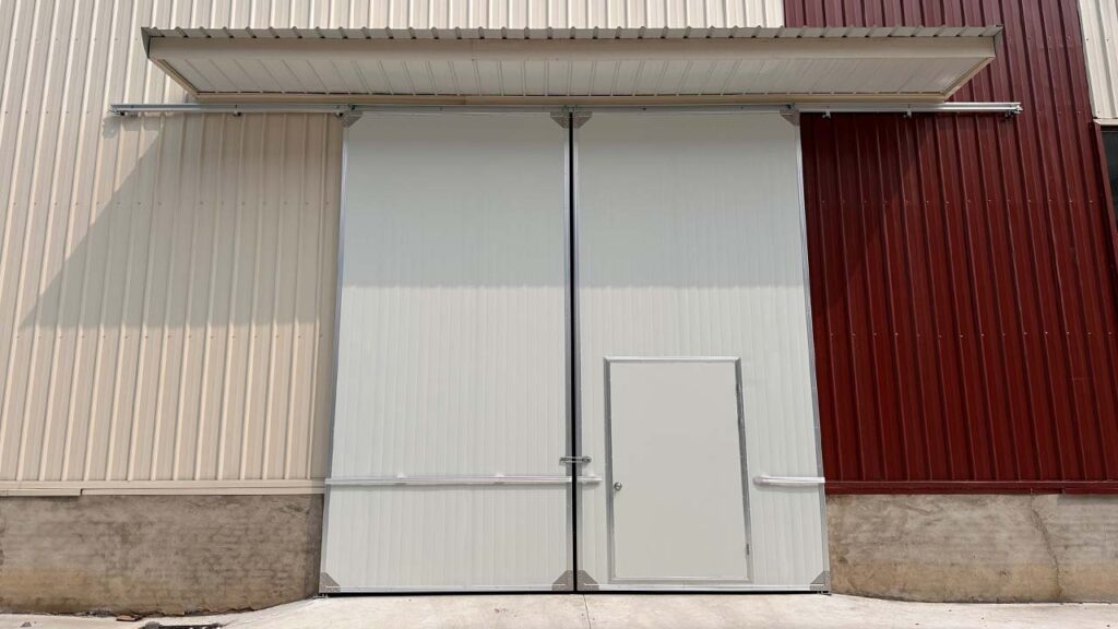 Silvery double-sided sliding door - Kaixiang Automatic Door