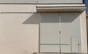 Slivery aluminum frame single-sided sliding door - Kaixiang Automatic Door