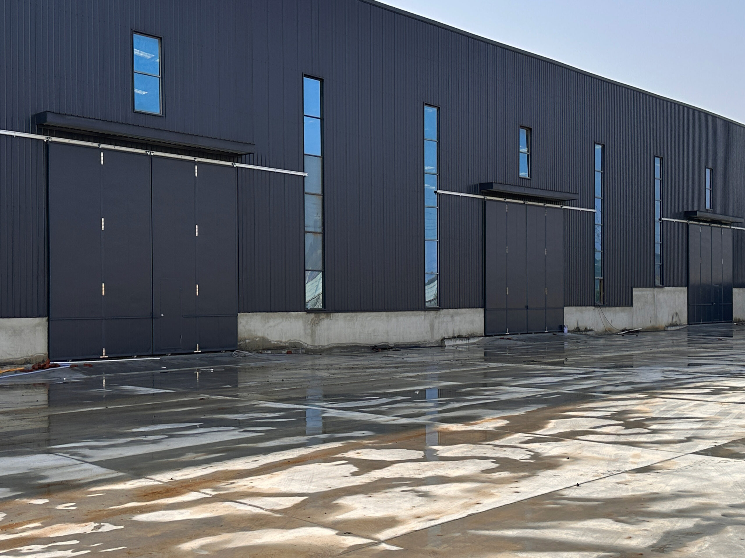 Splicing double-sided industrial sliding door - Kaixiang Automatic Door